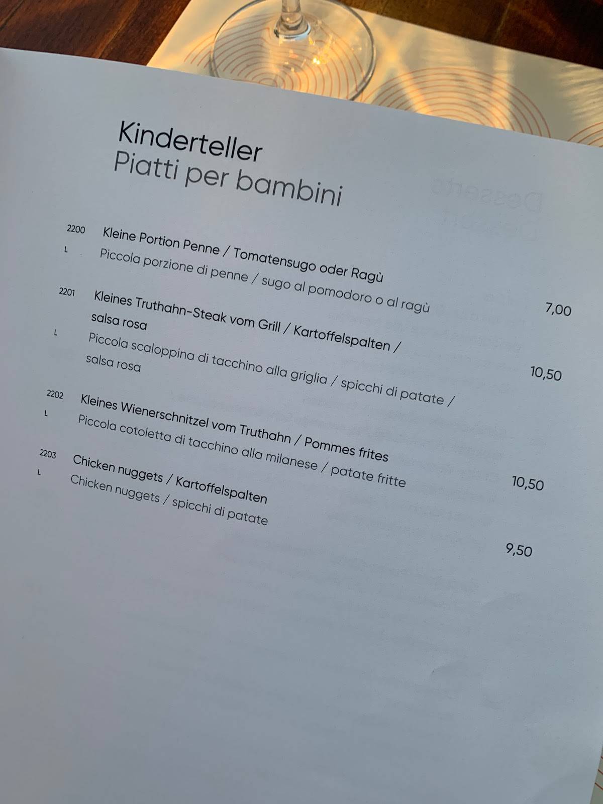 Speisekarte von Gretl am See Kiosk pub & Bar, Kaltern, St. Josef am See 18