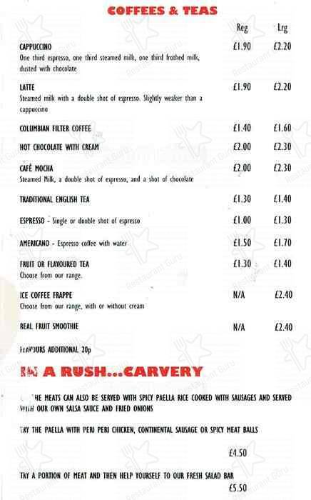 Menu at Katsouris Deli desserts, Manchester