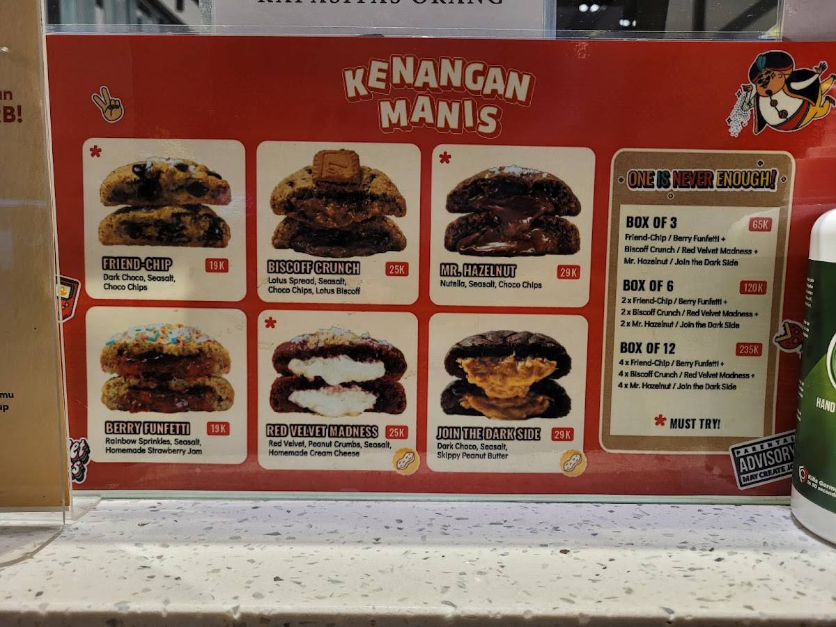 Carta de Kopi Kenangan - Mall Taman Anggrek, West Jakarta