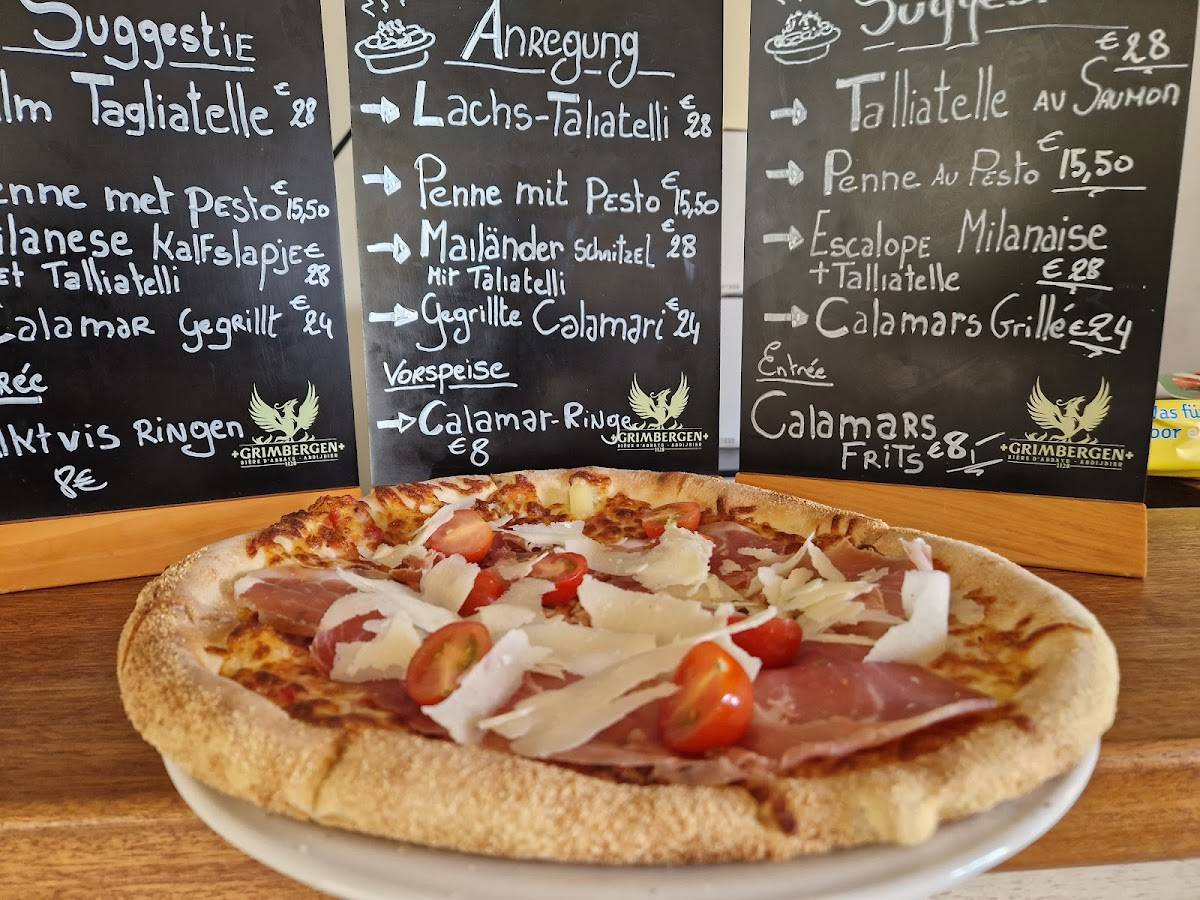 Menu au La Fermette Adinkerke, La Panne