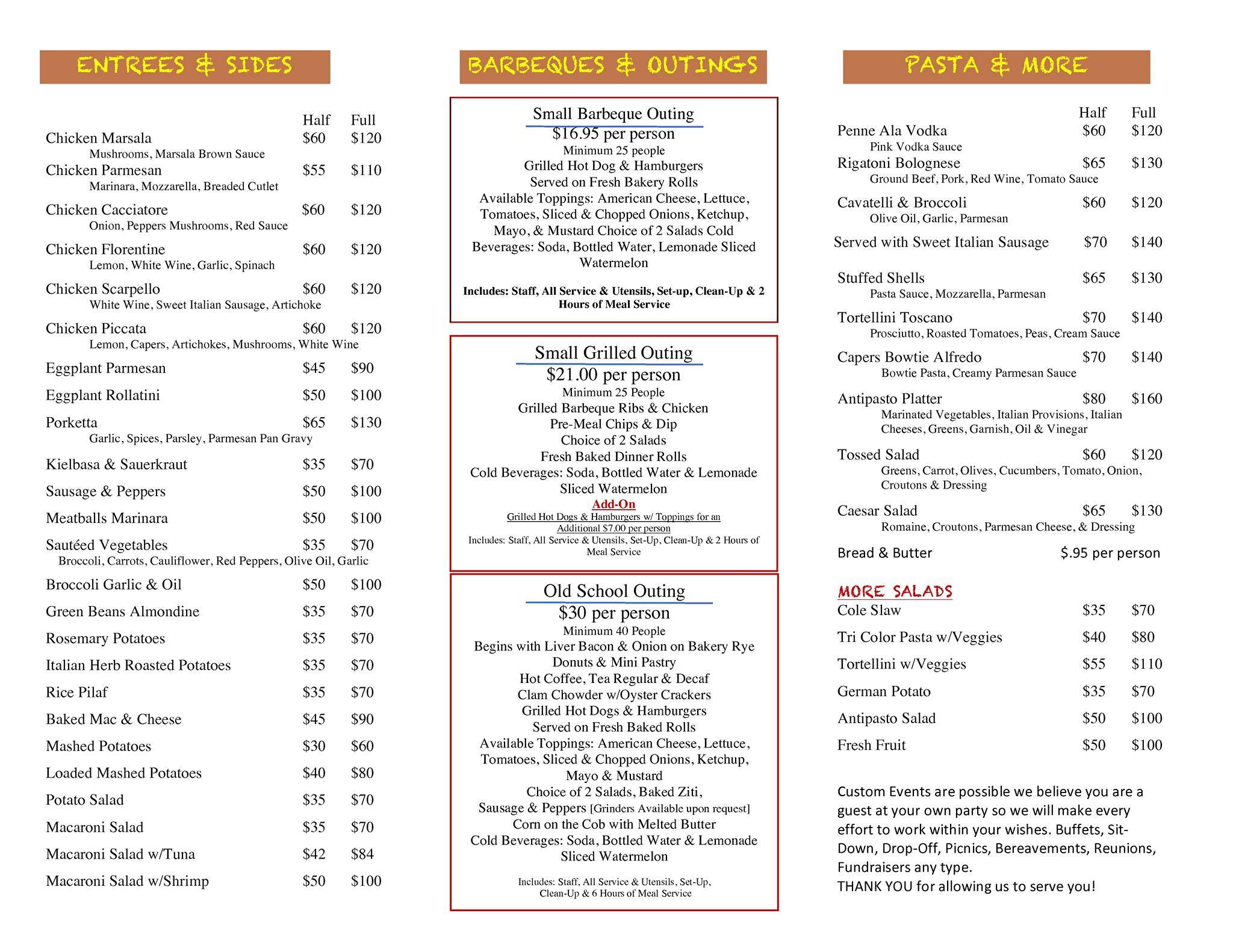 Menu at Lake Zoar Drive-In fast food, Monroe