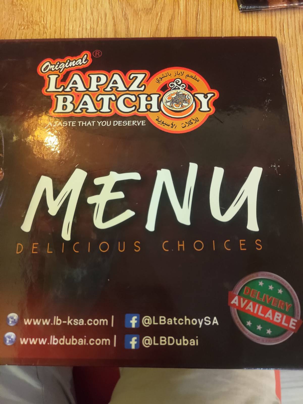 Menu at Lapaz Batchoy - Dubai restaurant, Dubai
