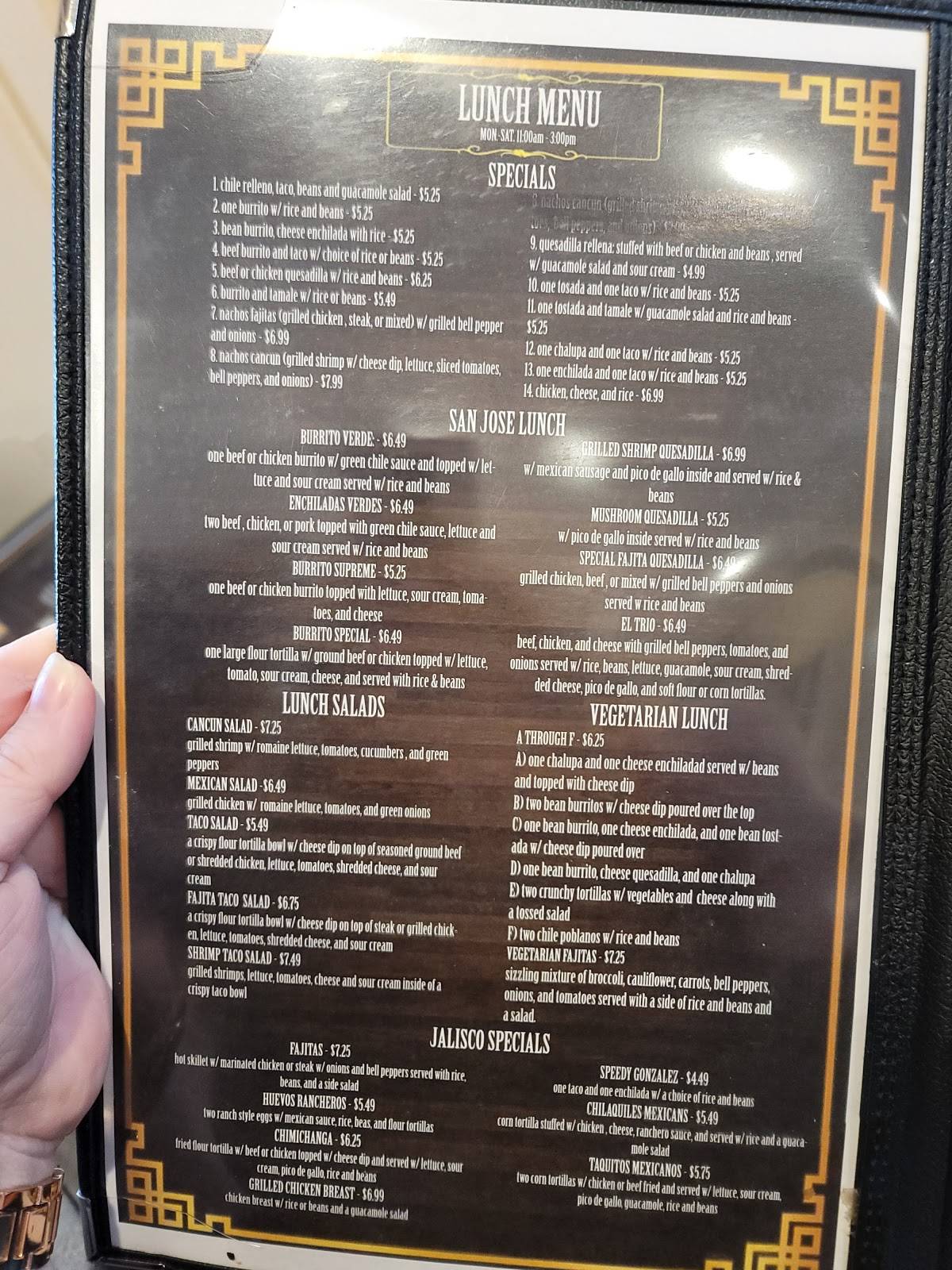 Menu at Las Brisas Authentic Mexican Restaurant, Pevely