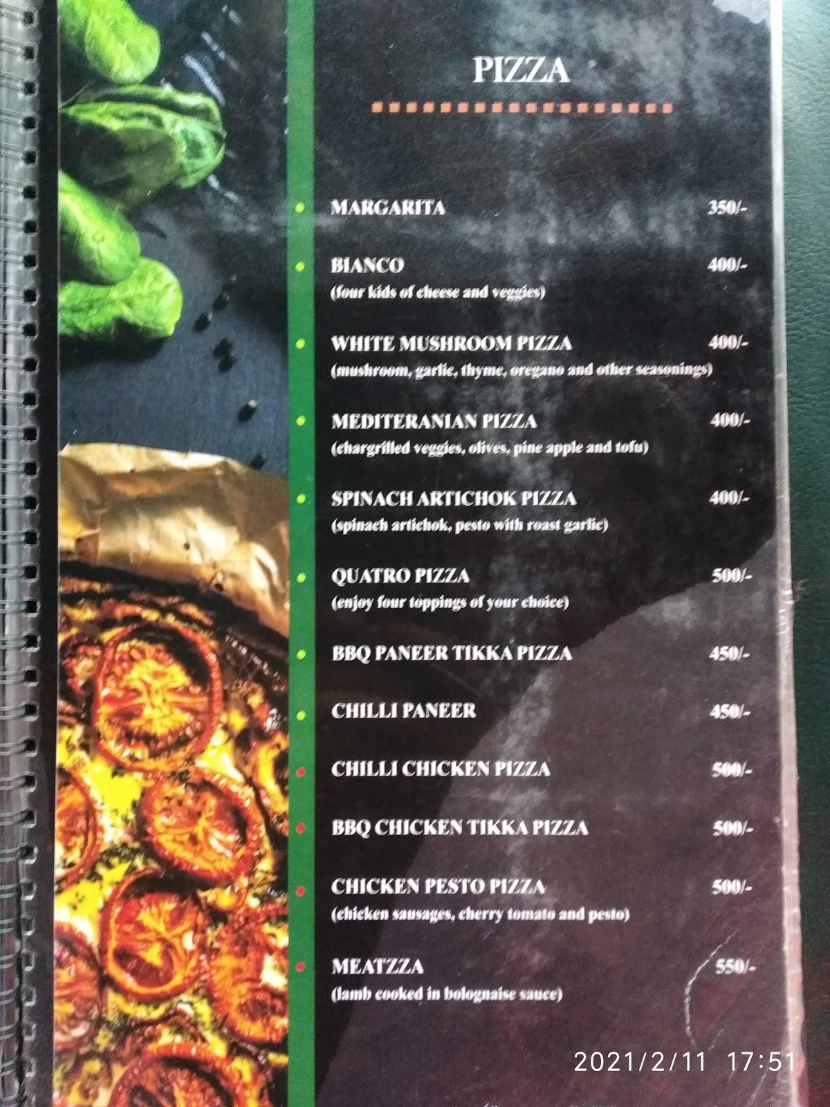 Menu at Liquid Lounge, Kanpur, 118/54-55