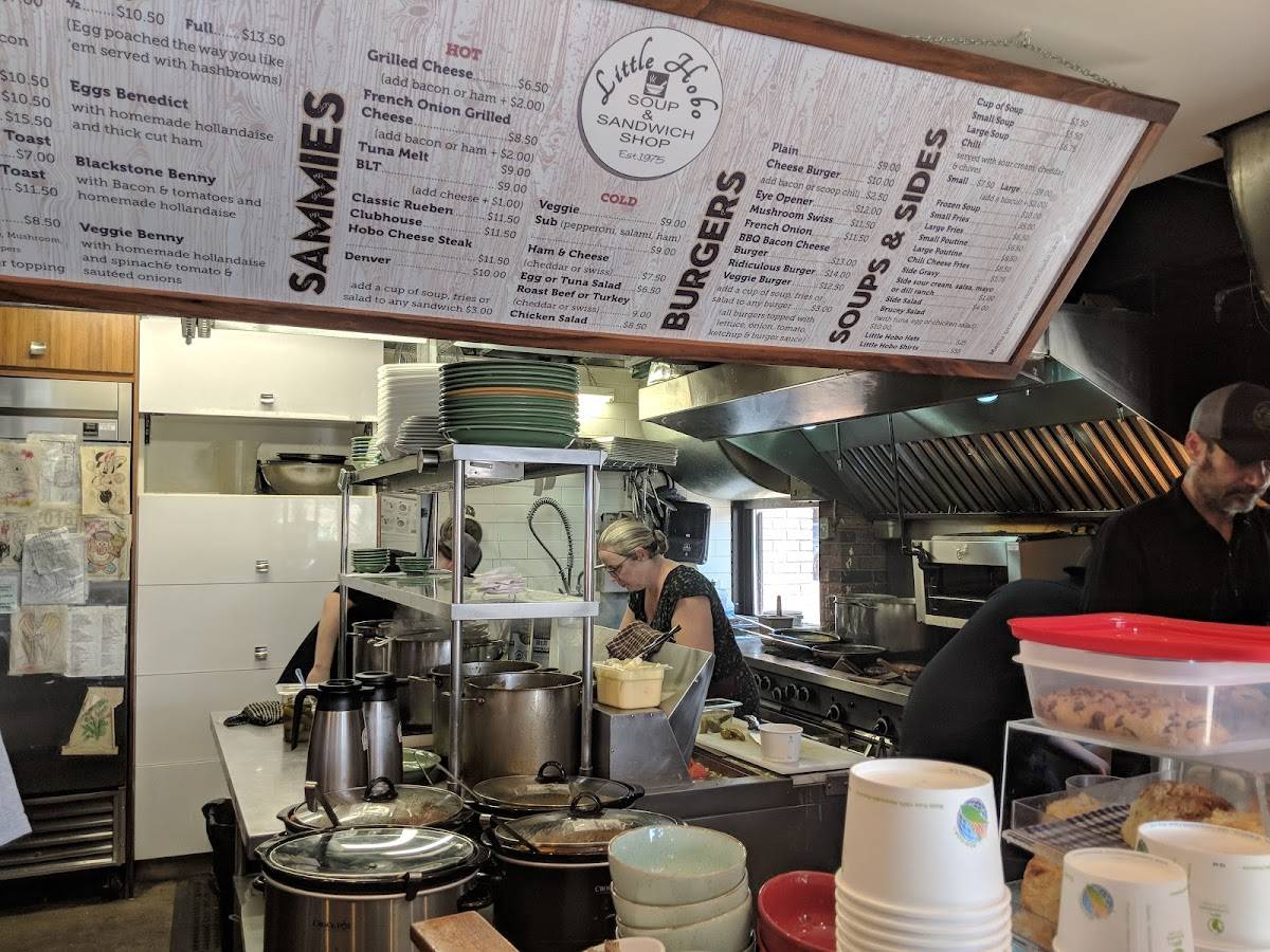 Menu at Little Hobo Soup & Sandwich Shop restaurant, Kelowna