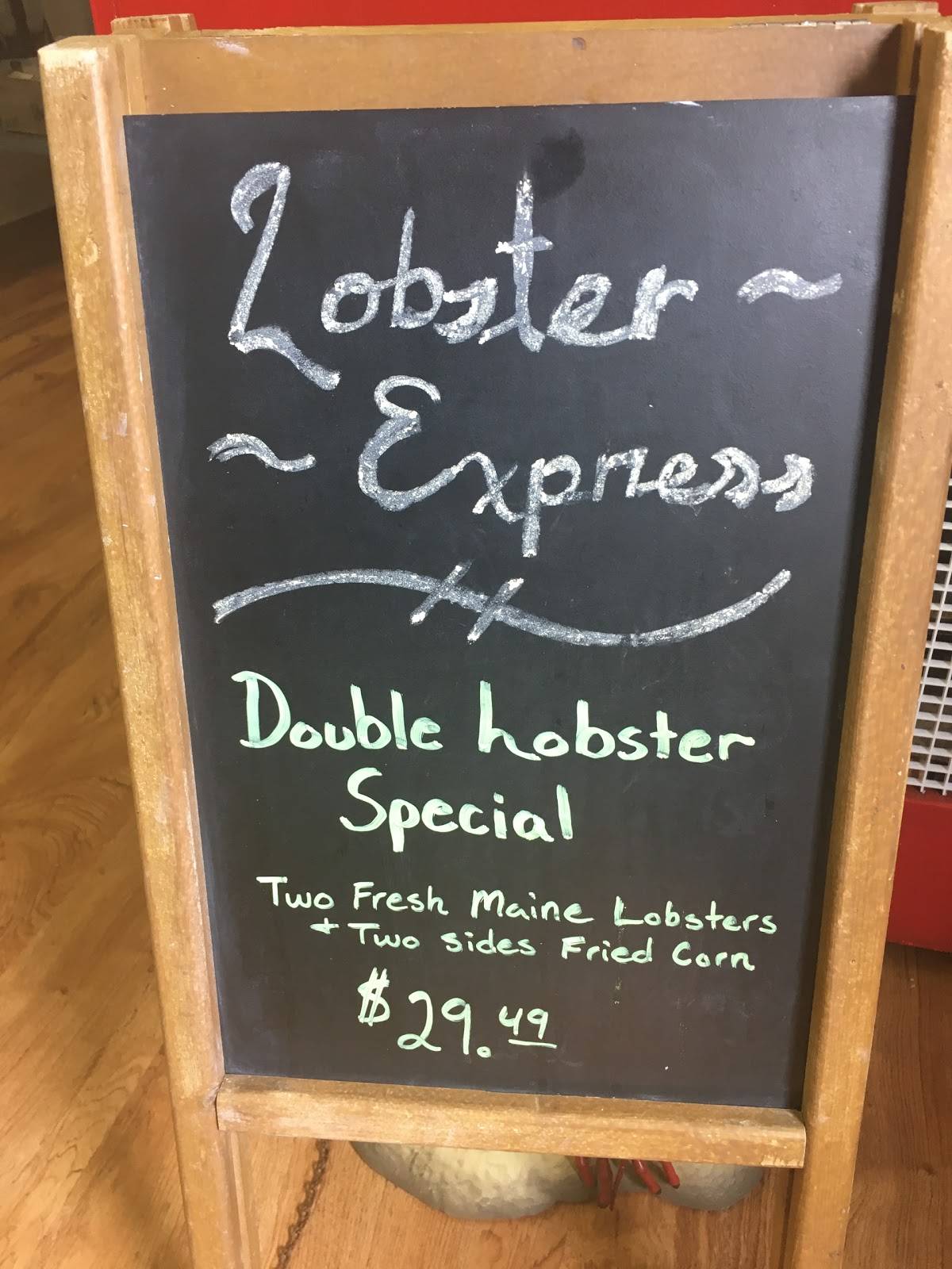 Menu at Lobster Express Co. restaurant, Florence