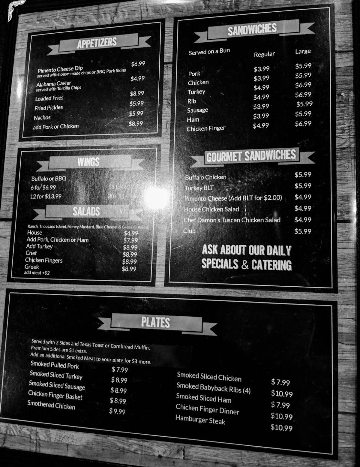 Menu at Local Joe’s Albertville BBQ, Albertville