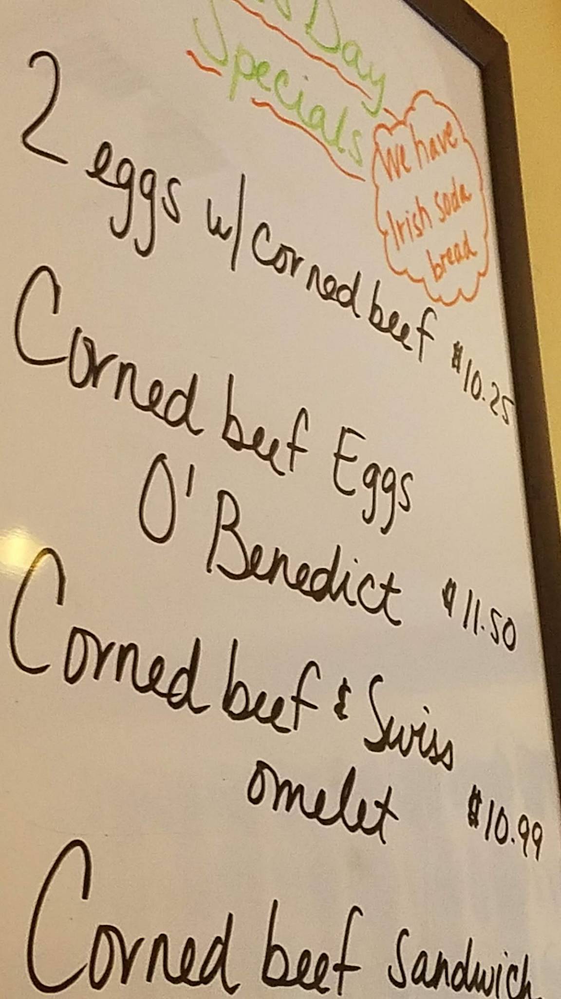 Menu at Four Sisters Owl Diner restaurant, Lowell