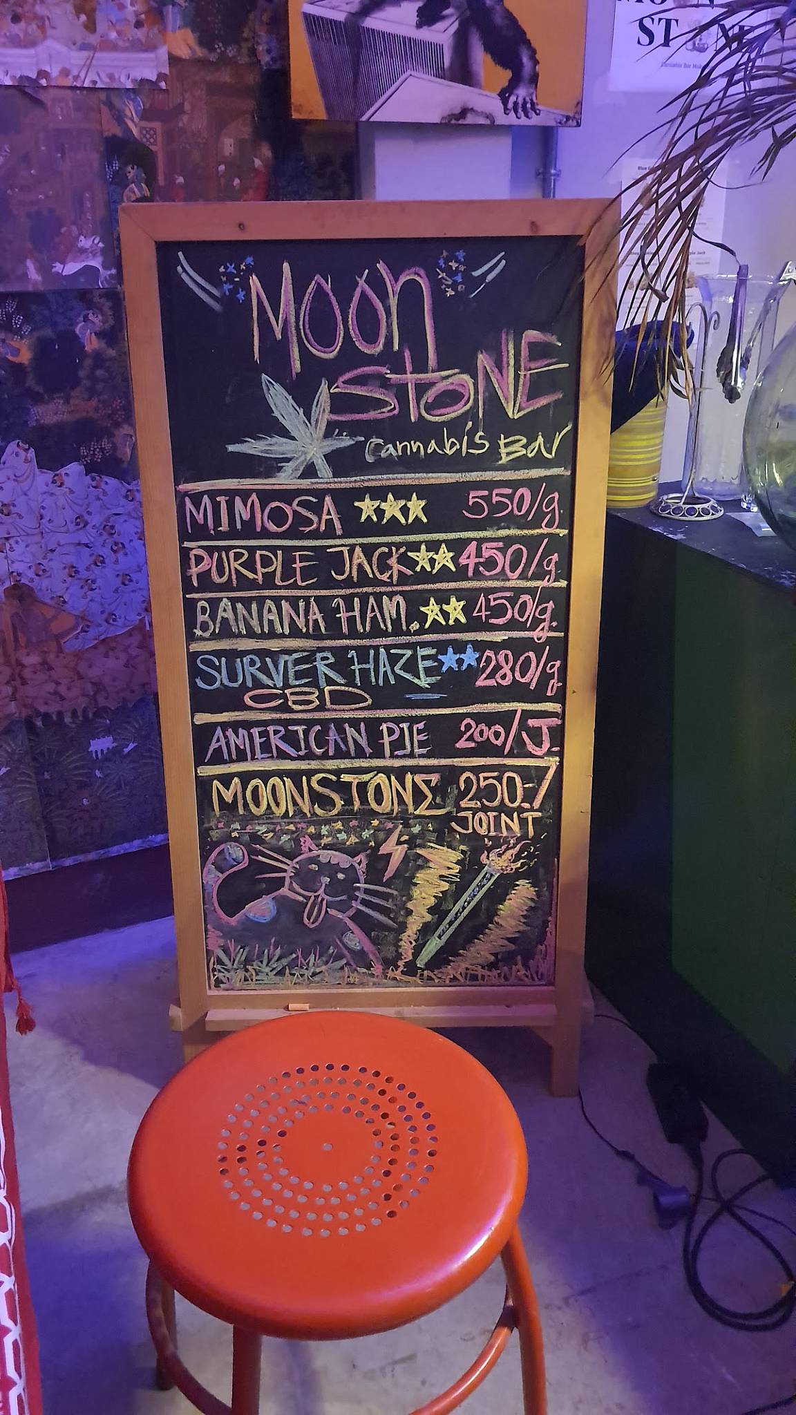 Menu at MOON STONE CANNABIS BAR, Mukdahan