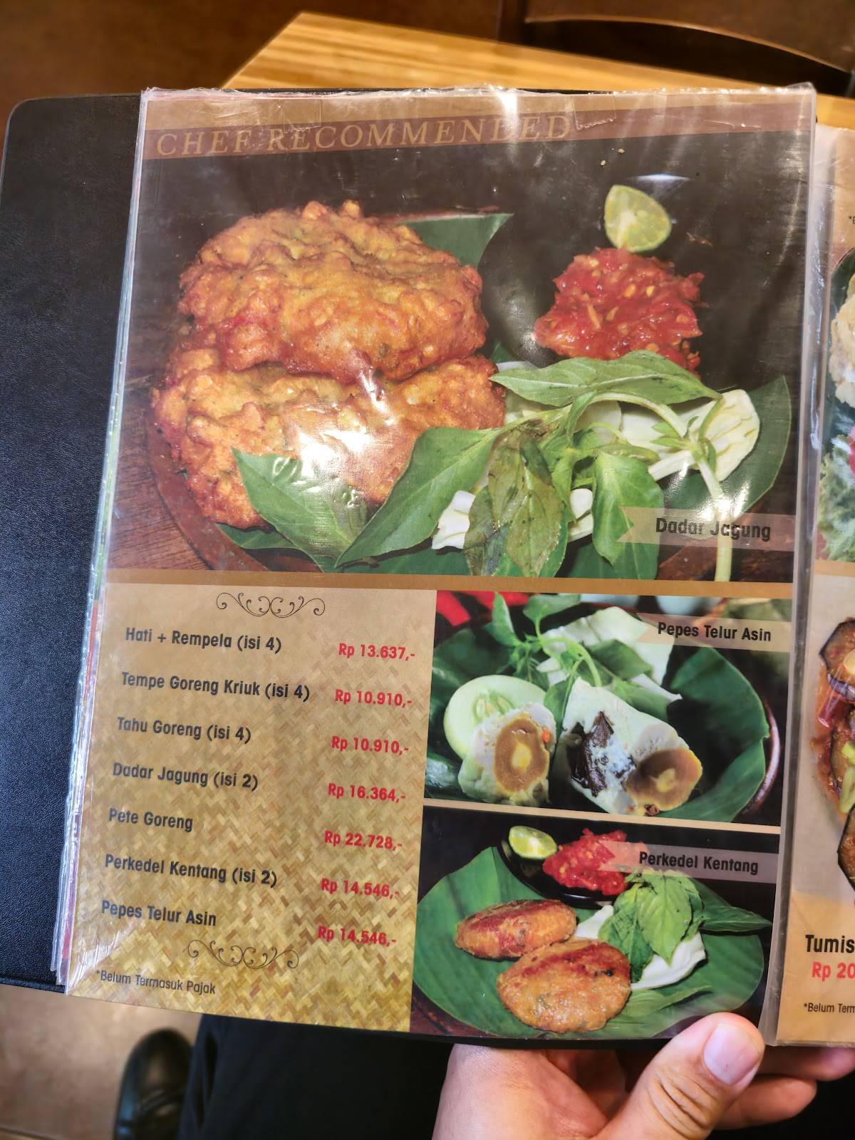 Menu at Cobek Cobek Boulevard restaurant, Makassar, Jl. Boulevard No.6