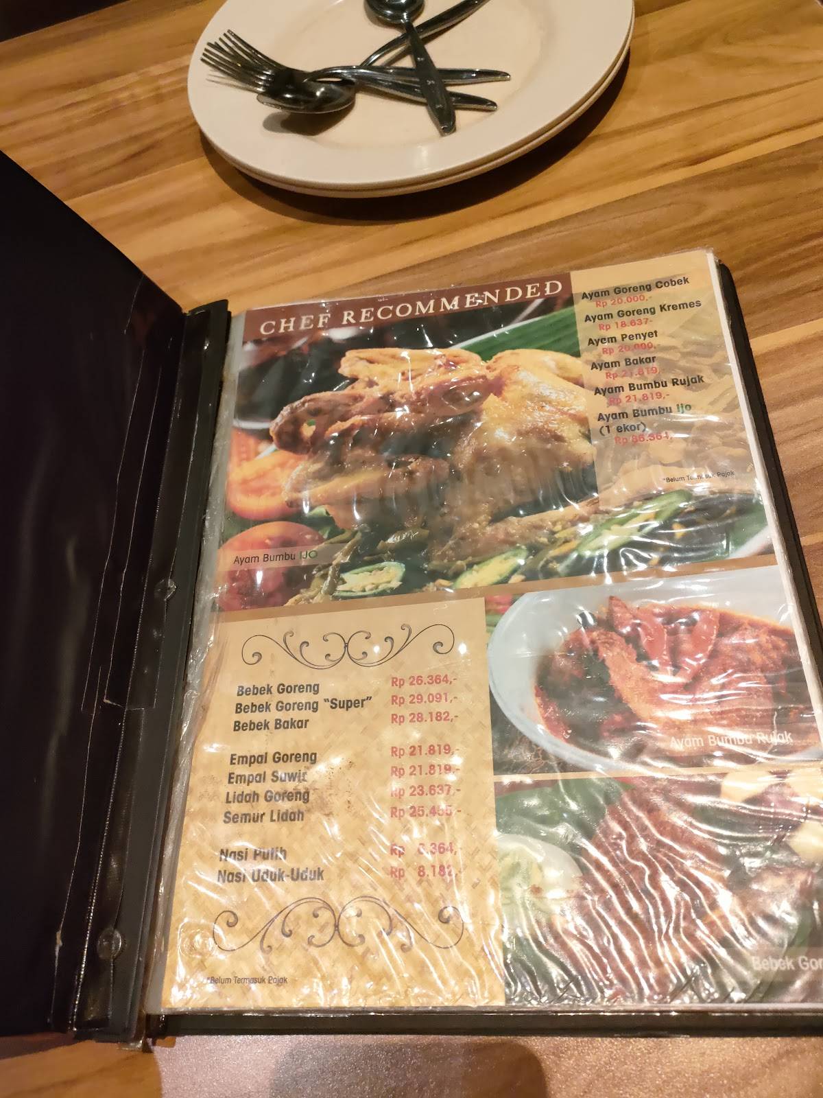 Menu at Cobek Cobek Boulevard restaurant, Makassar, Jl. Boulevard No.6