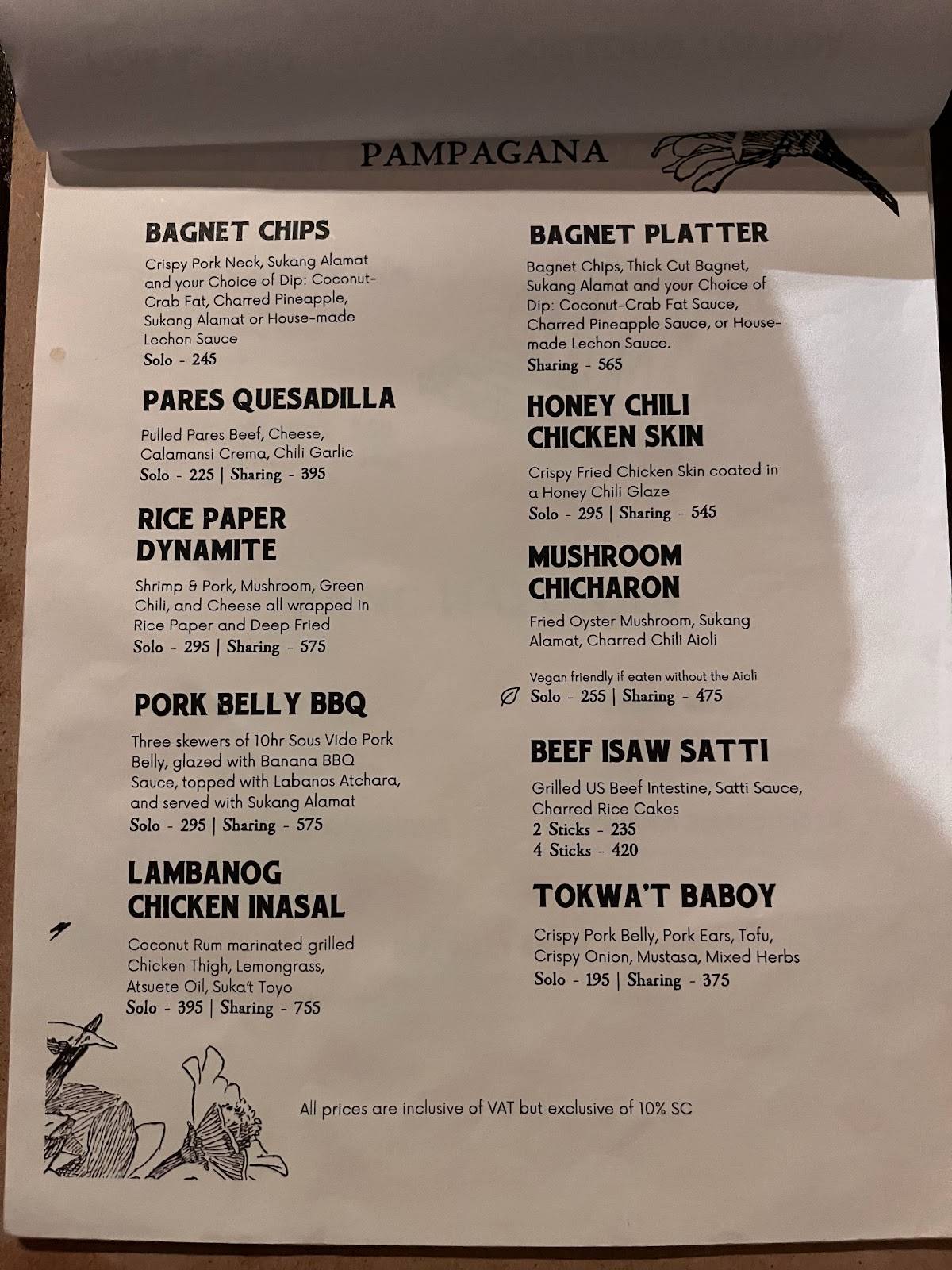 Menu at Alamat Filipino Cuisine pub & bar, Makati