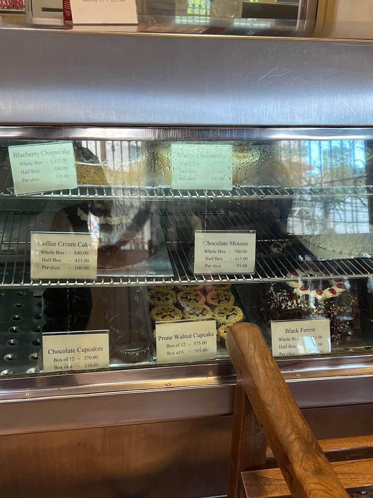 Menu at Becky's Kitchen desserts, Manila, P.Ocampo St.