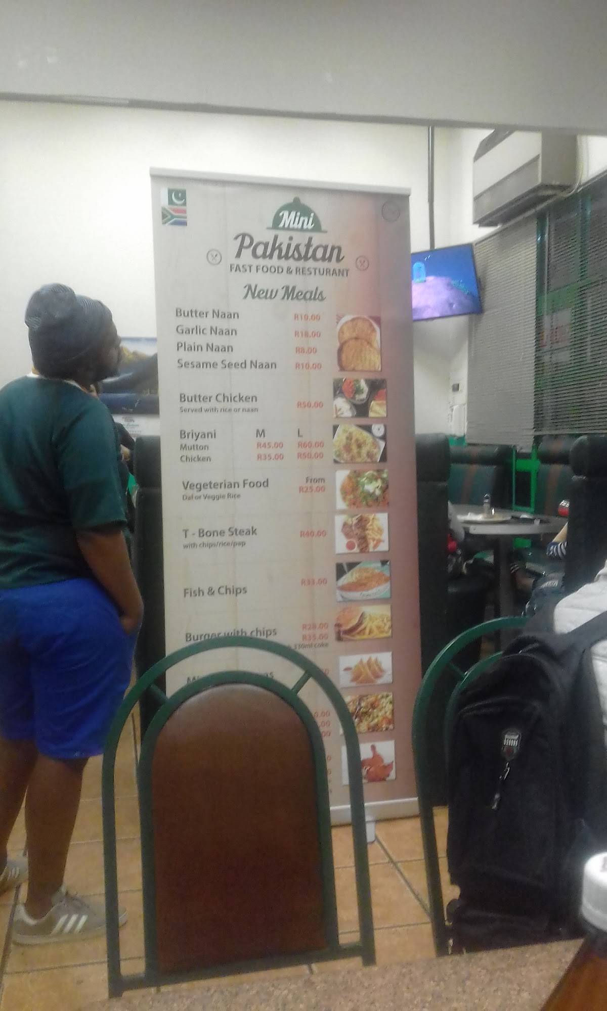 Menu at Mini Pakistan Fast Food & Restaurant, Kimberley