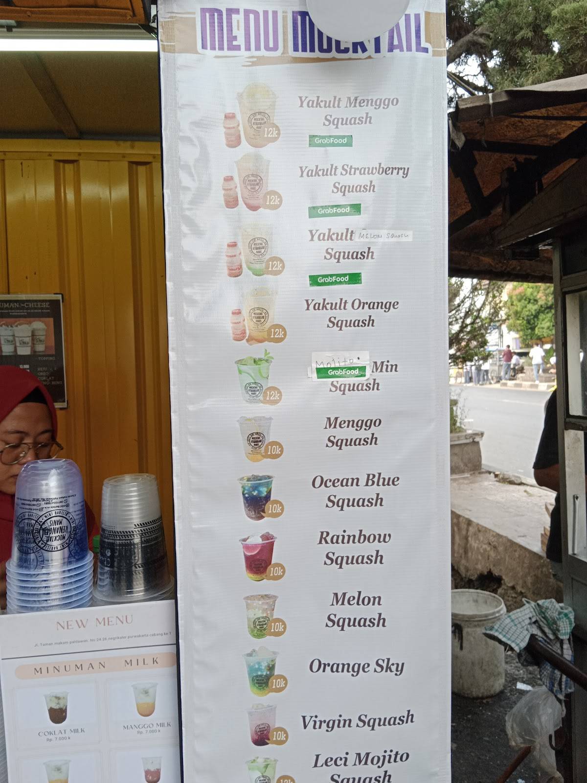 Menu at Mini barista mocktail kenangan manis, Purwakarta
