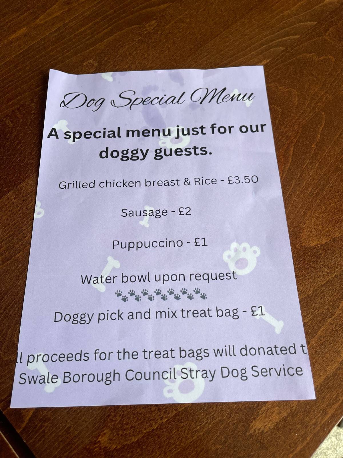 Menu at The Playa pub & bar, Minster on Sea, The Leas