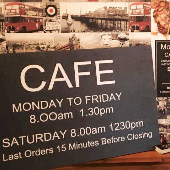Menu at Moonies Munch Box cafe, Eastleigh