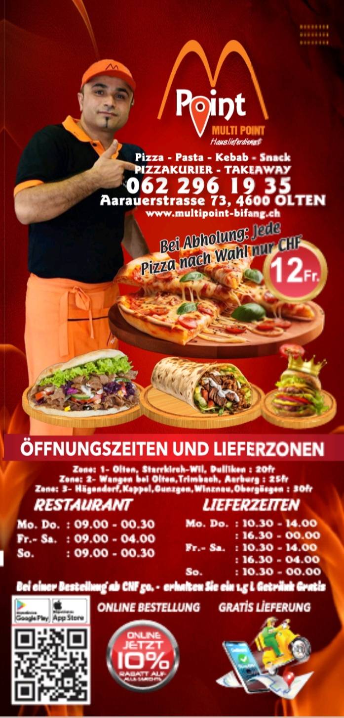 Speisekarte von Multi Point Bifang Olten, Olten