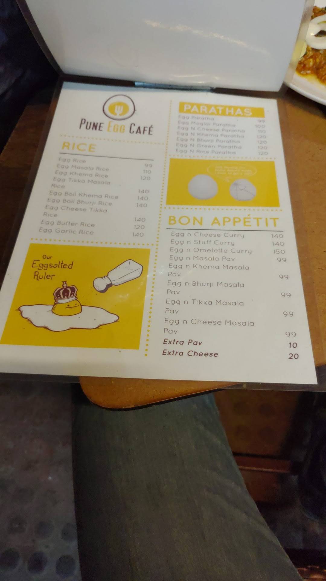 Menu at NCC Canteen, Pune, Senapati Bapat Rd