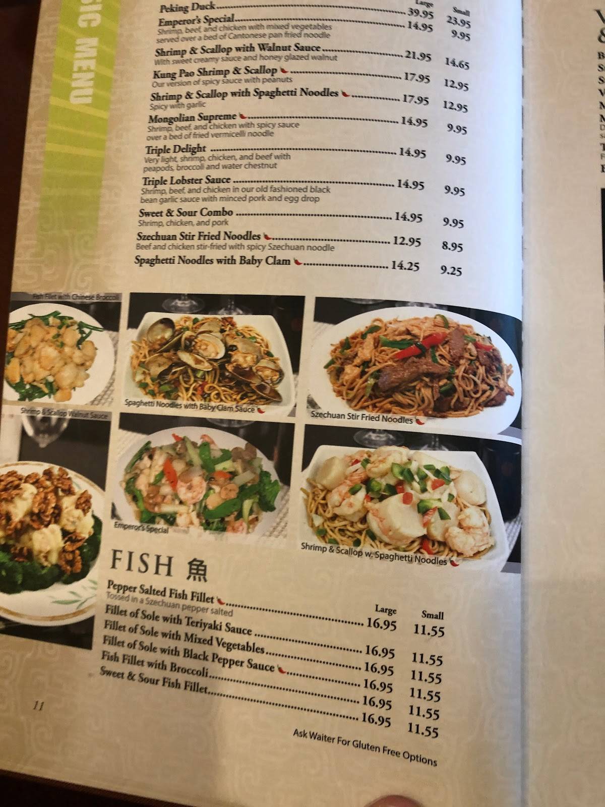 Menu at House of Emperor restaurant, Naperville, S Naper Blvd #123