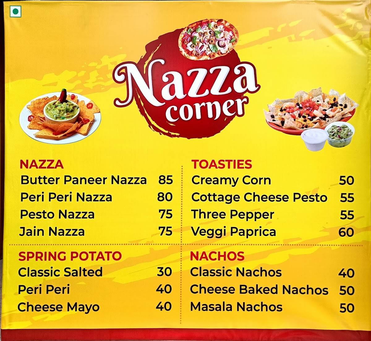 Menu at Nazza Corner (Multi Cuisine Fusion Cafe), Kolhapur