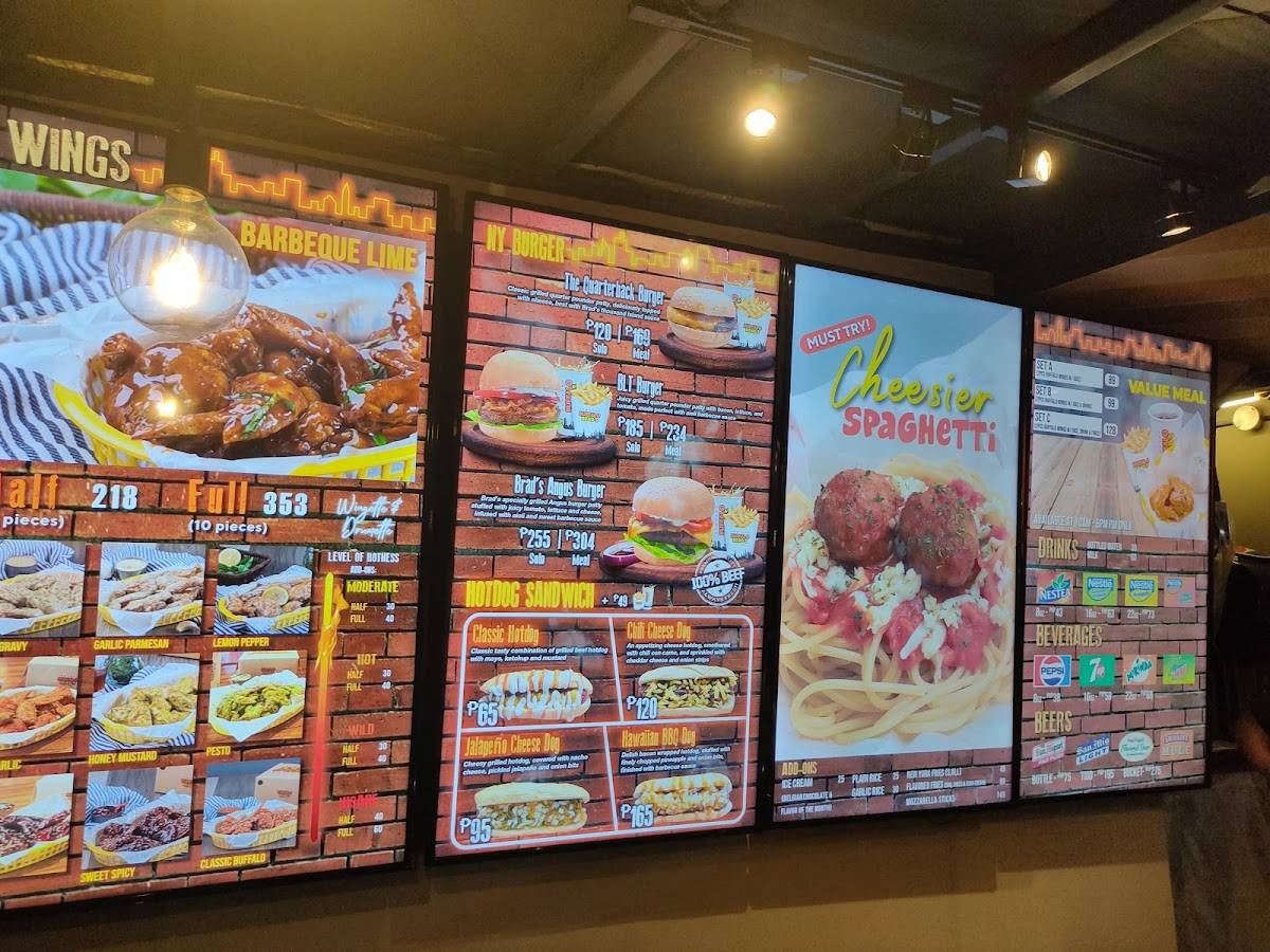 Menu at New York Buffalo Brad's Hot Wings restaurant, Cebu City, Garden ...