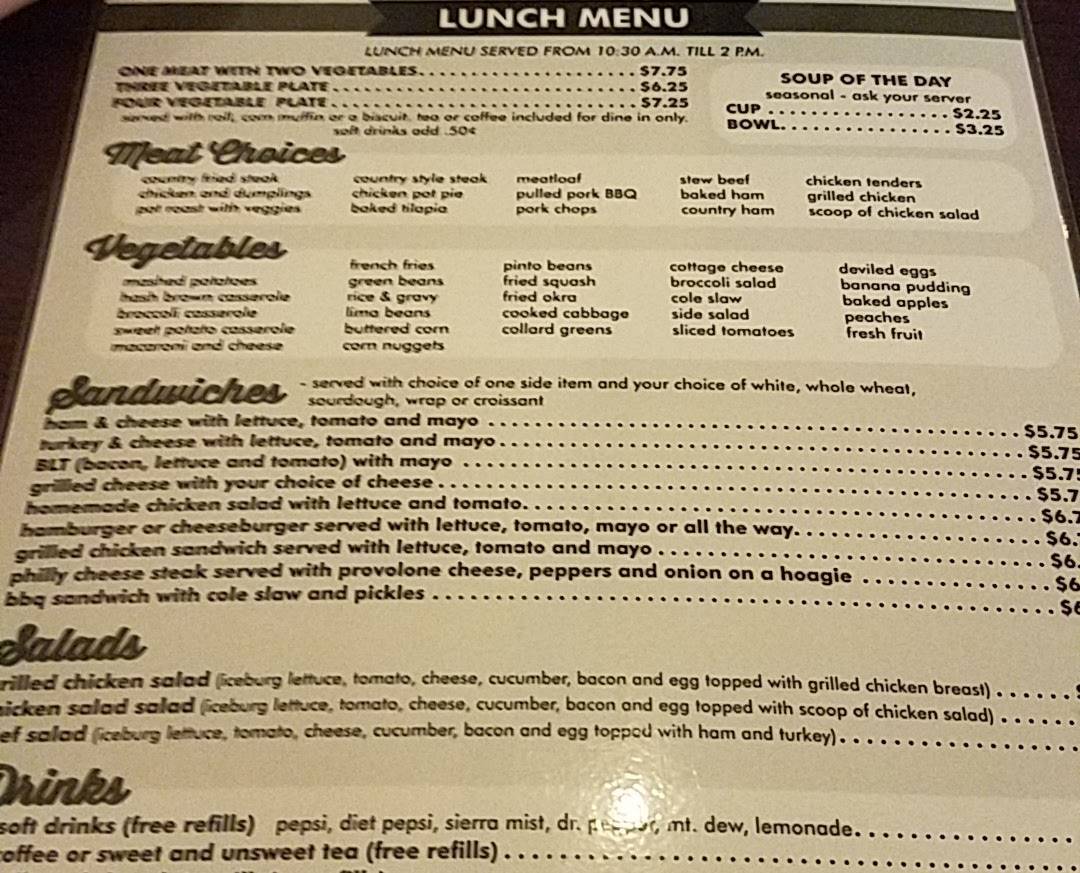Menu at The Hen & Egg restaurant, Newton