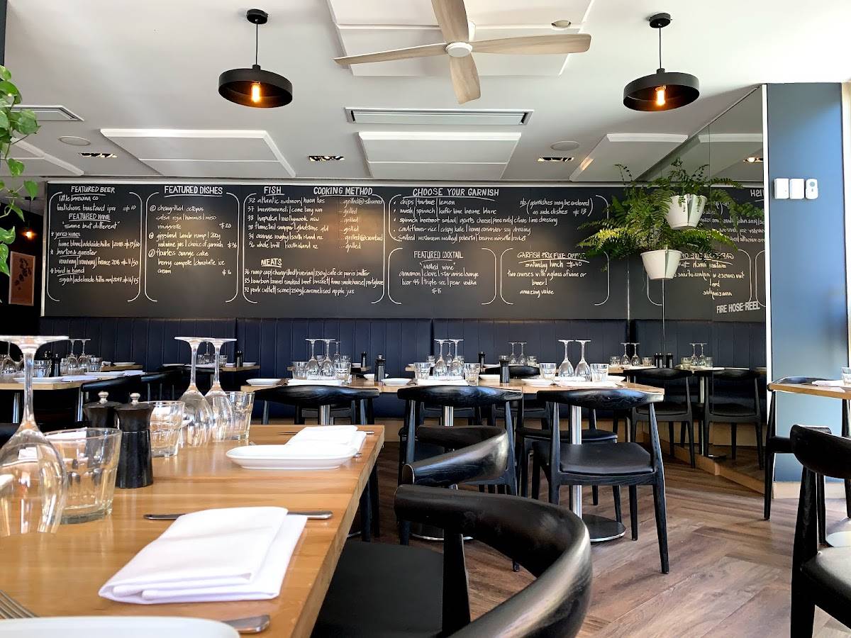 Menu at Garfish restaurant, Crows Nest, 6/29 Holtermann St