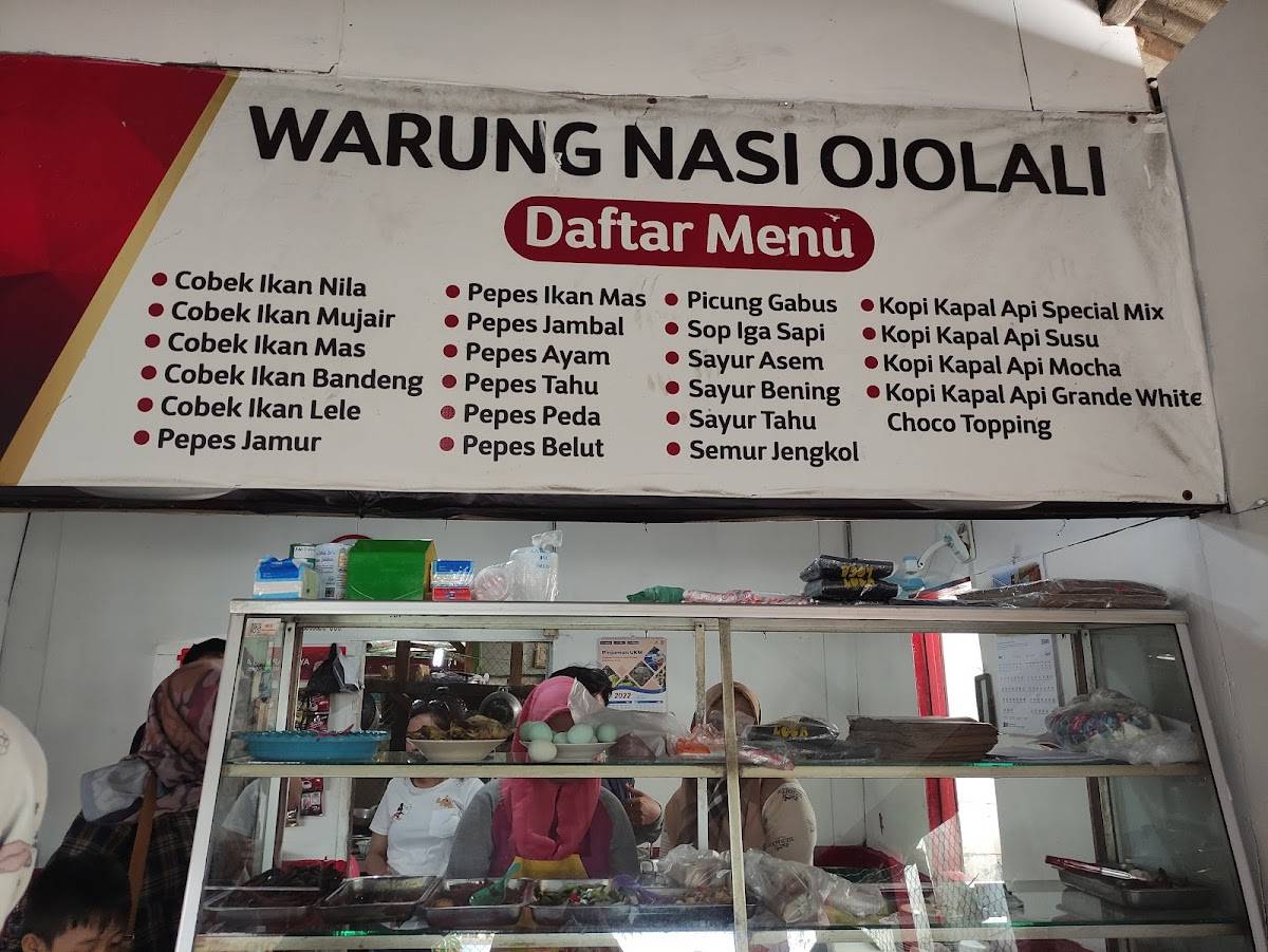 Menu at Warung Nasi Ojo lali restaurant, Karawang