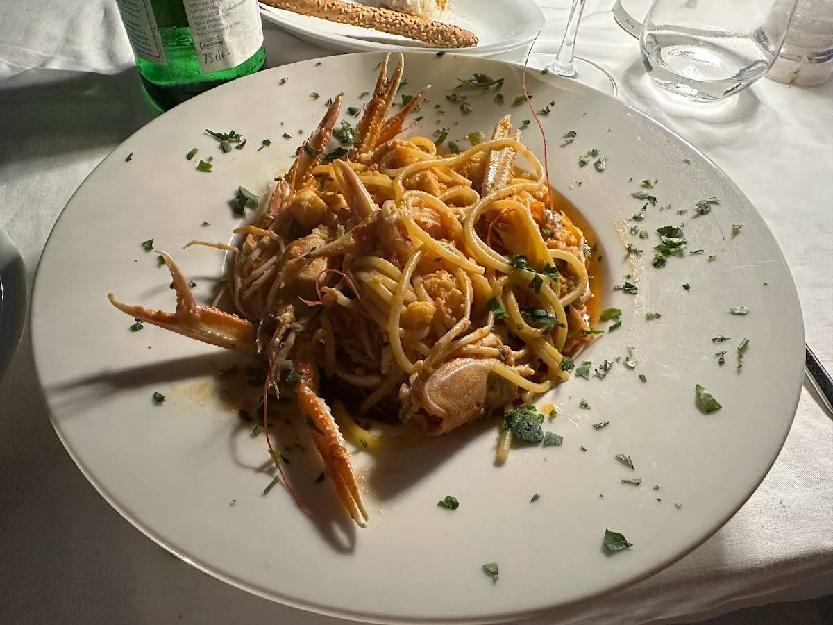 Menu at Onda Blu Isola restaurant, Syracuse, Via La Maddalena