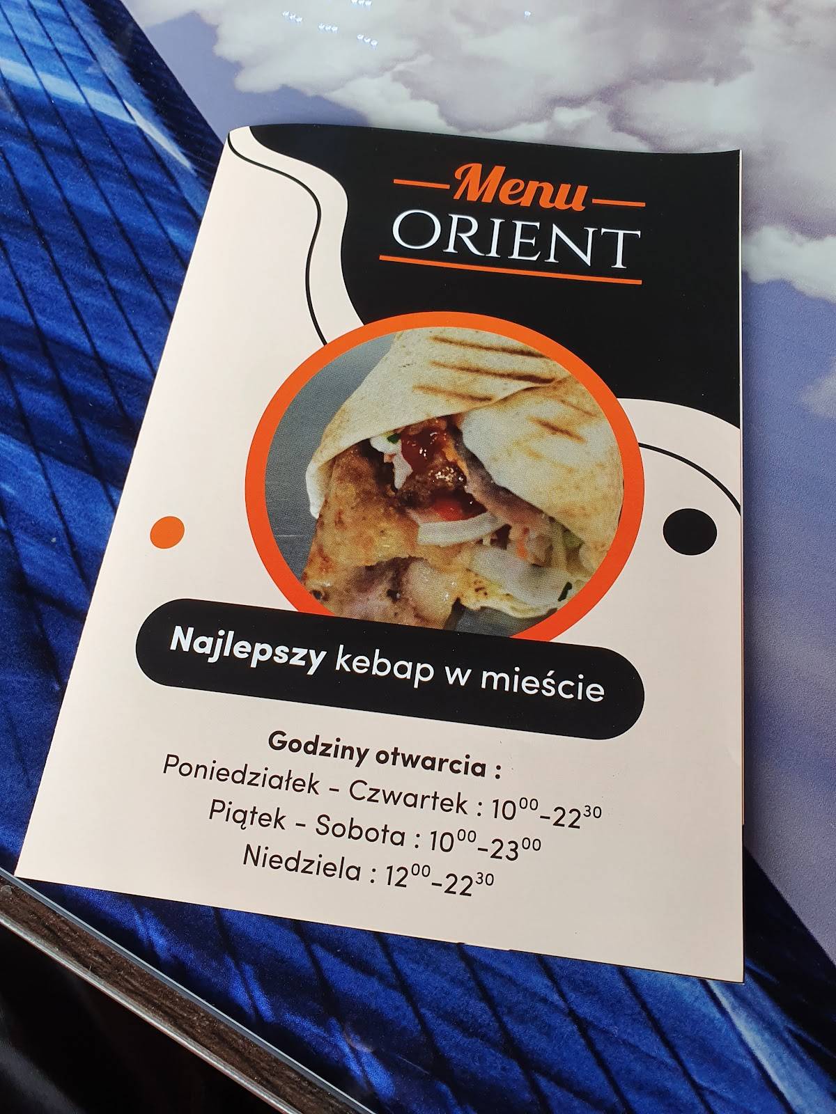 Menu at Orient Express Kebab restaurant, Libiąż