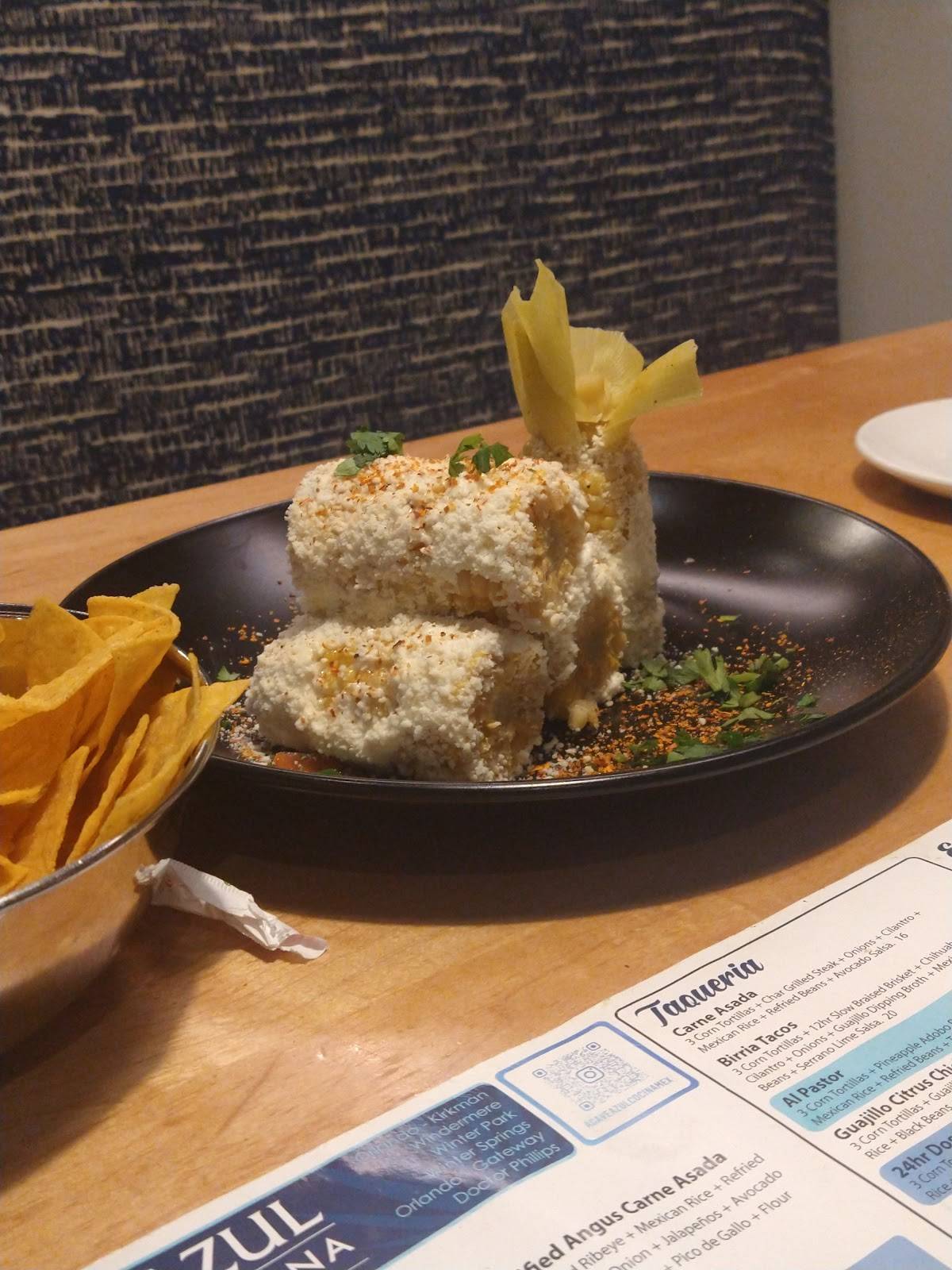 Menu at Agave Azul Kirkman restaurant, Orlando