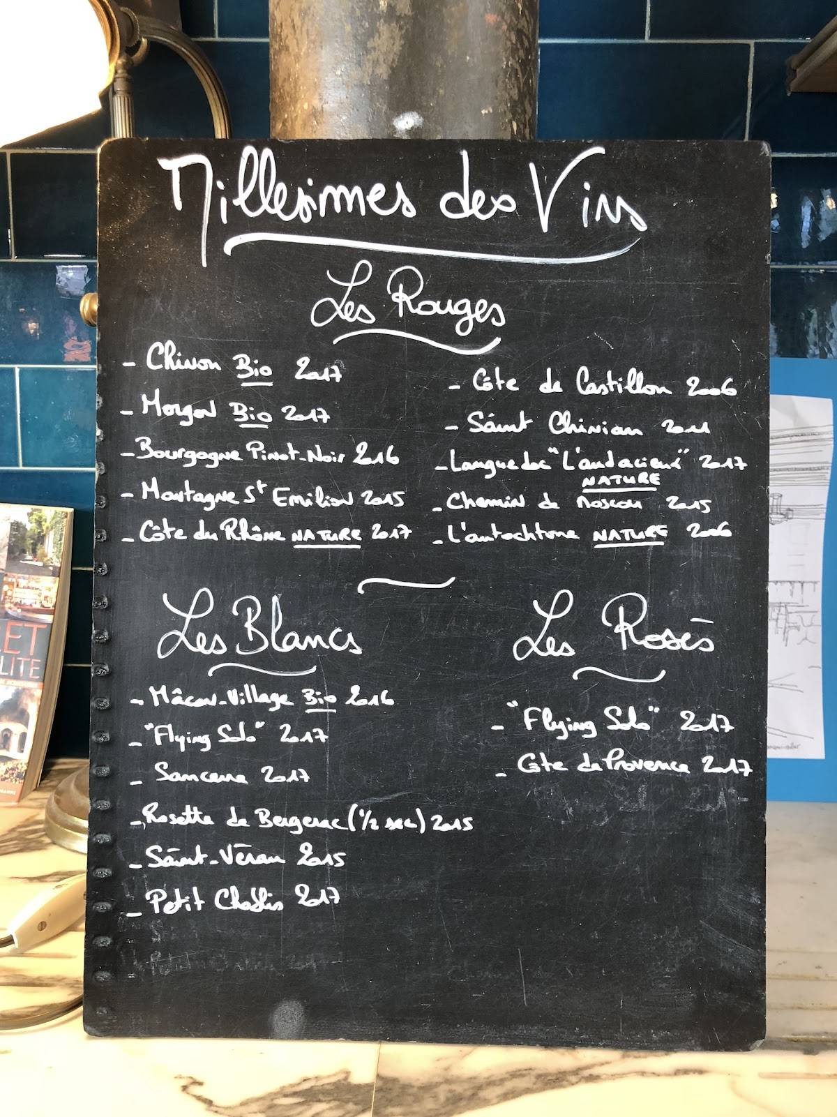 Carta de Le Pure Café, Paris, 14 Rue Jean-Macé