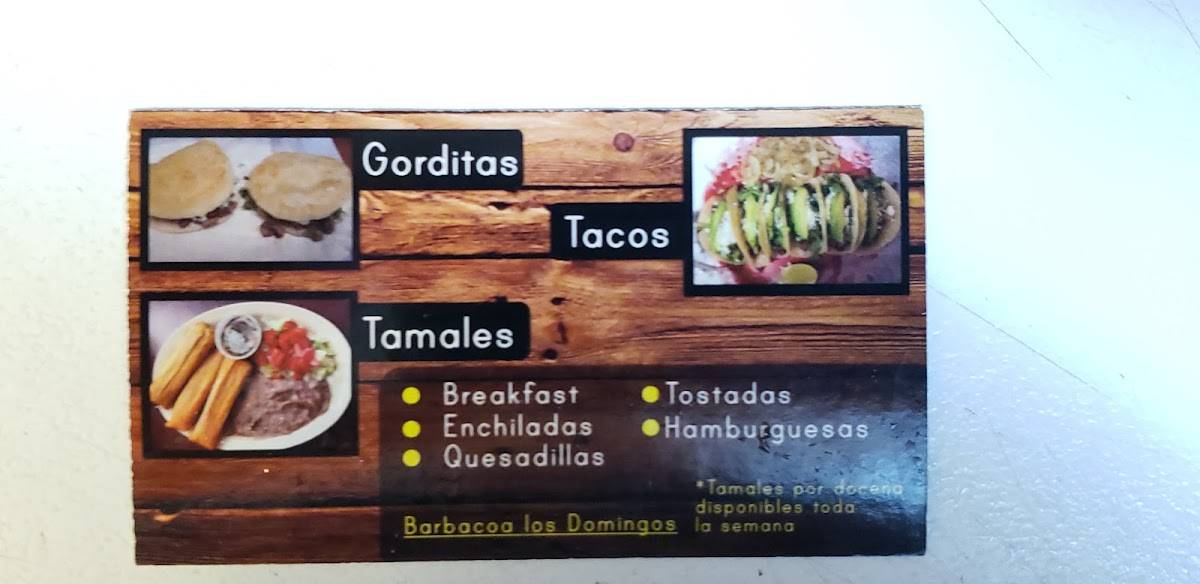 Menu at Parra's Tamales And Restaurant, Los Fresnos, FM 803 A2