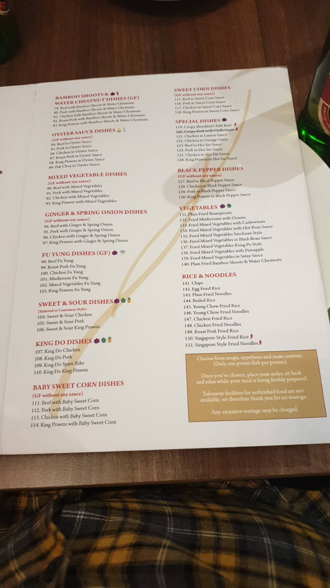 Menu at Peking Garden restaurant, Stockton-on-Tees