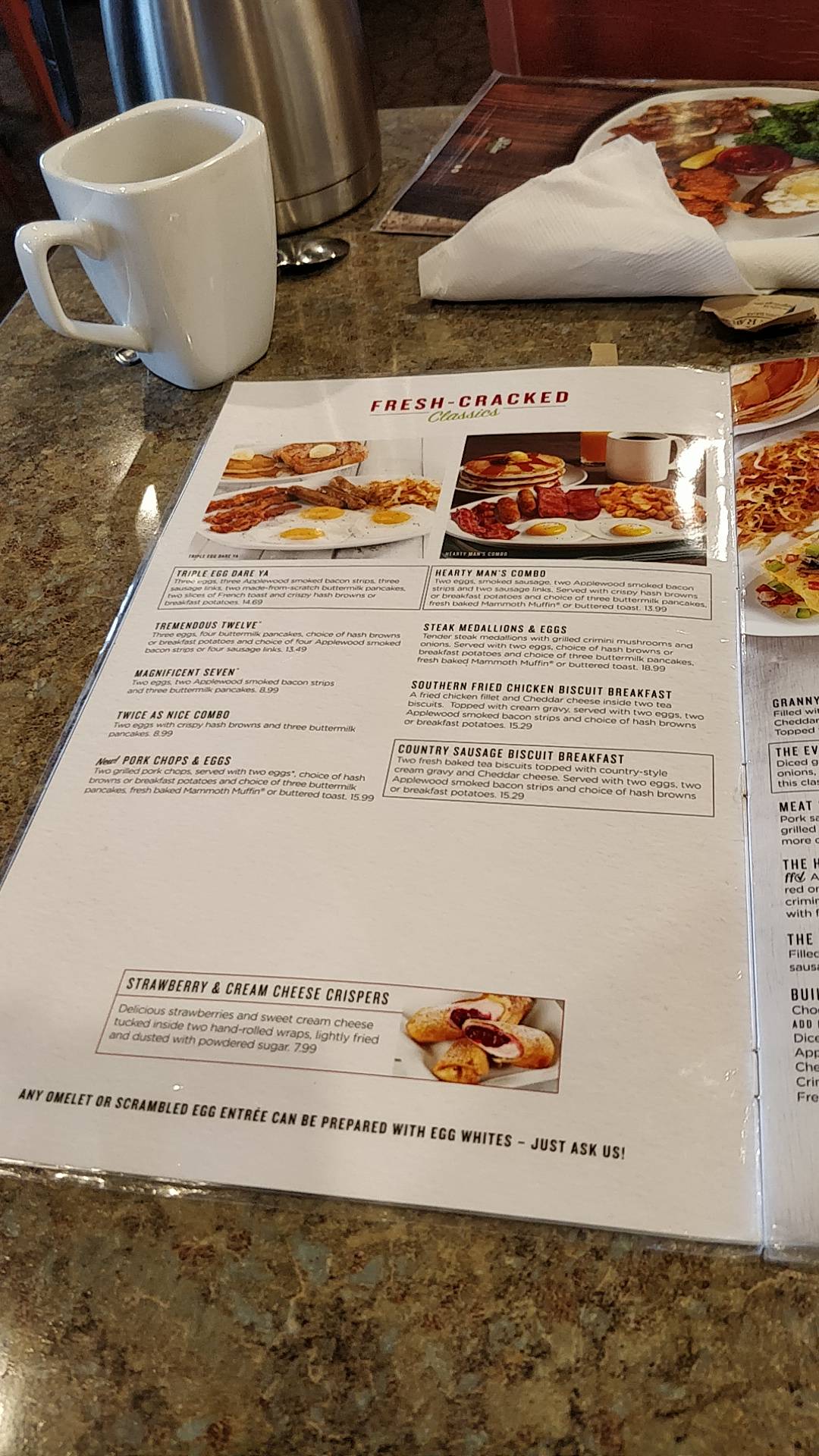 Menu at Perkins Restaurant & Bakery, Ottawa