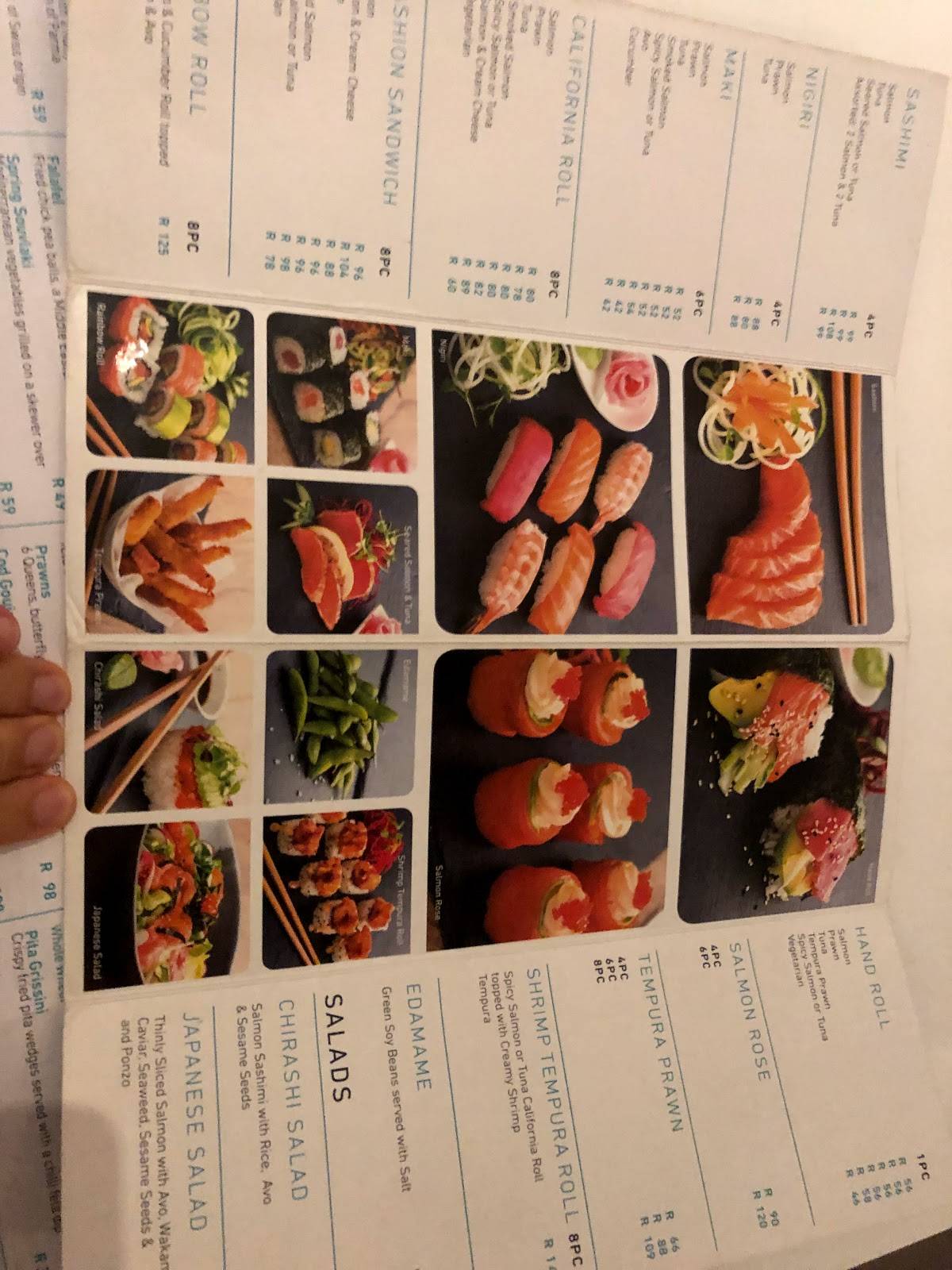 Menu at Pigalle Restaurant - Melrose Arch, Johannesburg