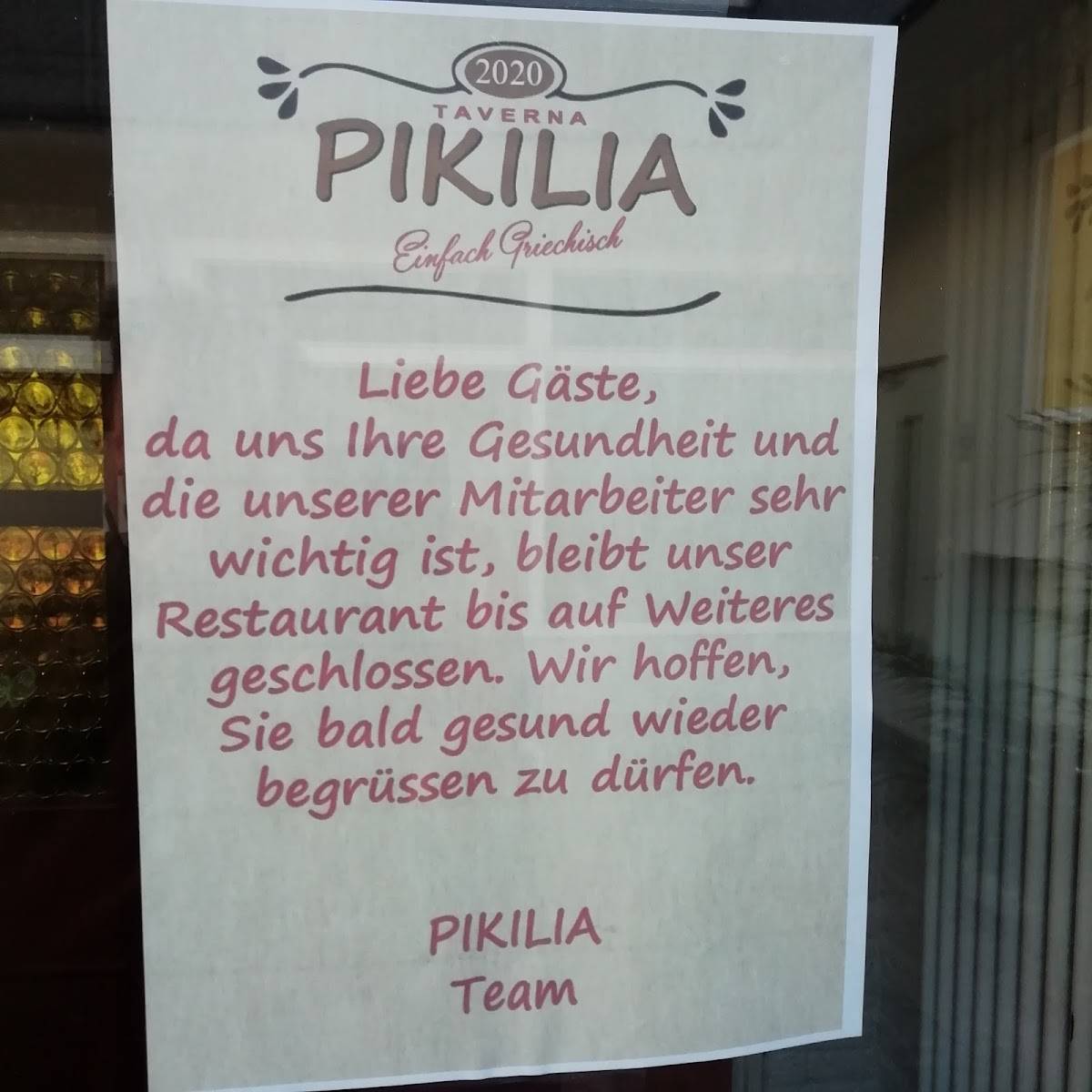 Speisekarte von Pikilia restaurant, Puchheim