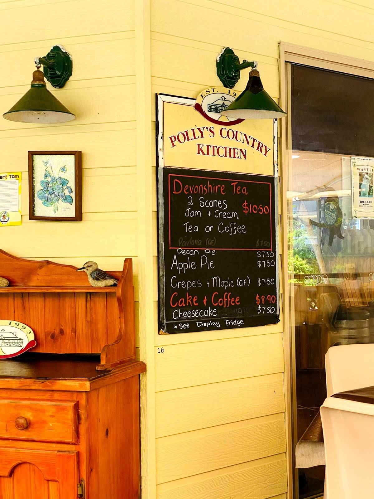 Menu at Polly's Country Kitchen restaurant, Neranwood, Gold Coast ...