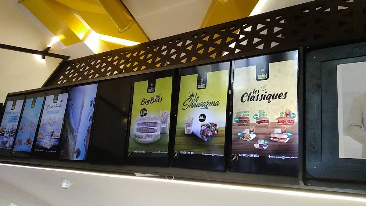 Menu at Primos Chicken restaurant, Temara