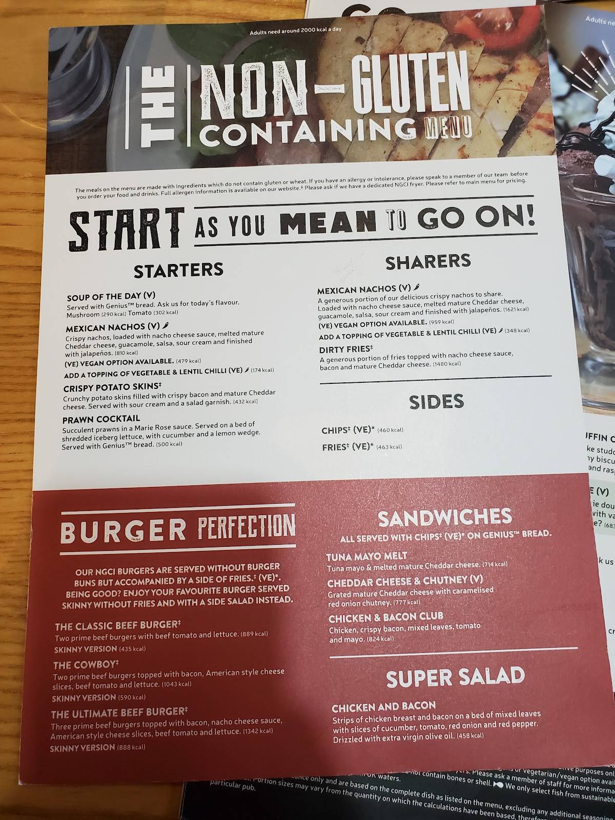 Menu at Bumble Bee pub & bar, Fleur-de-lis