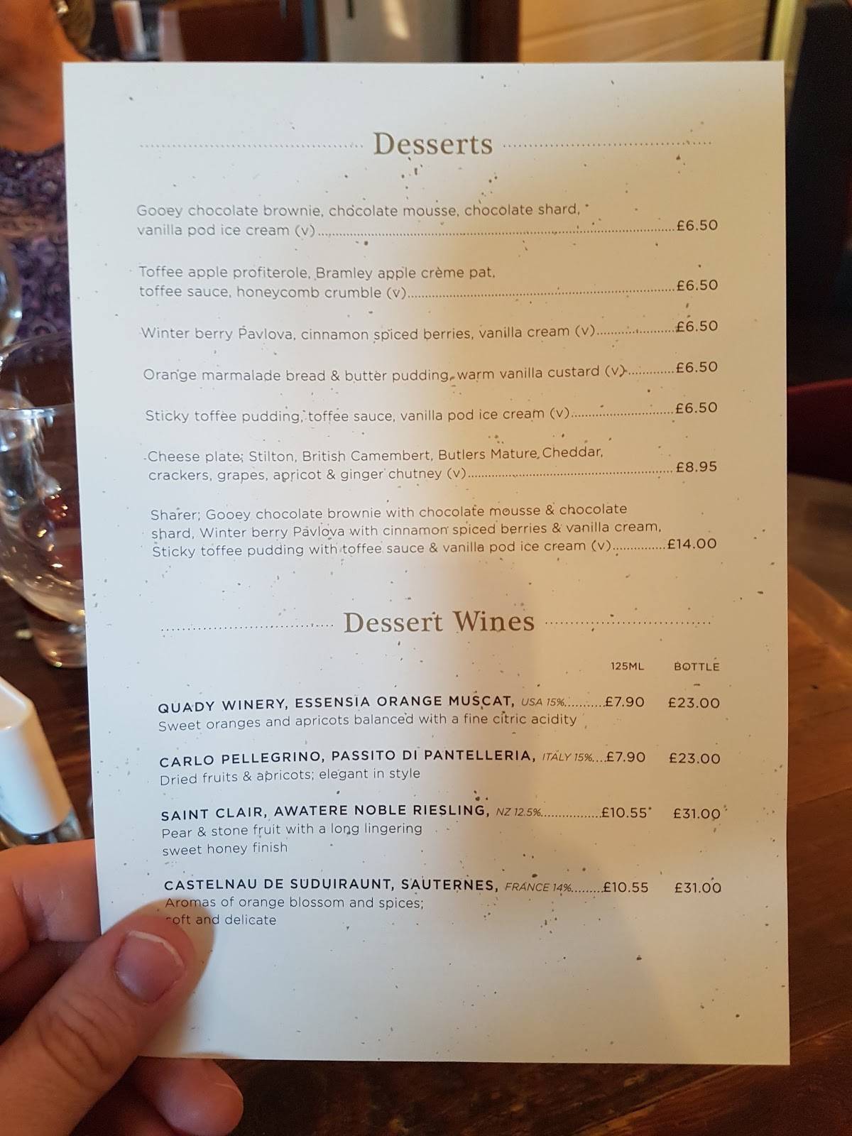 Menu at Manor House of Whittington pub & bar, Stourbridge