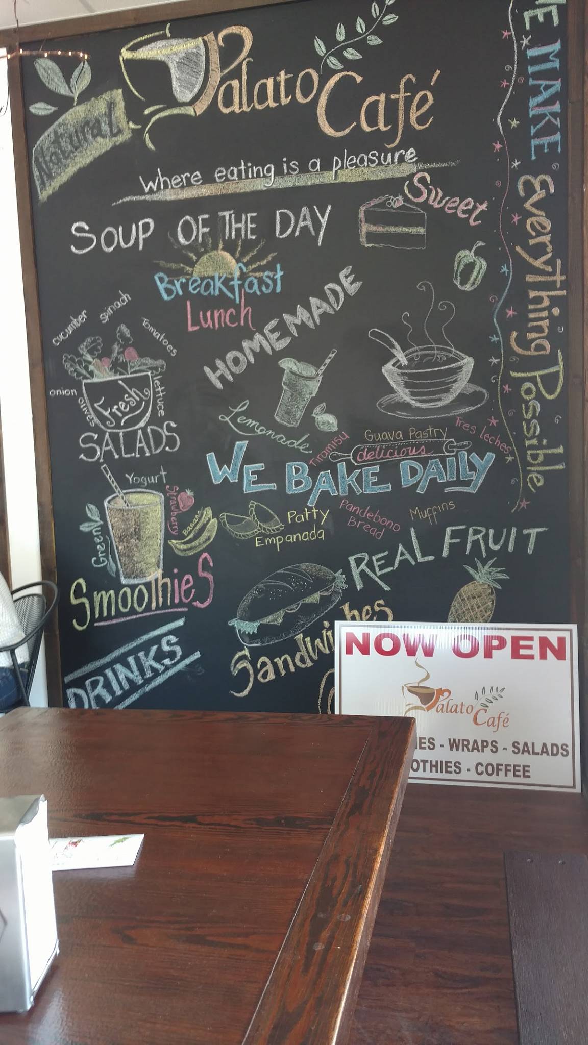 Menu at Palato Cafë pub & bar, Vero Beach