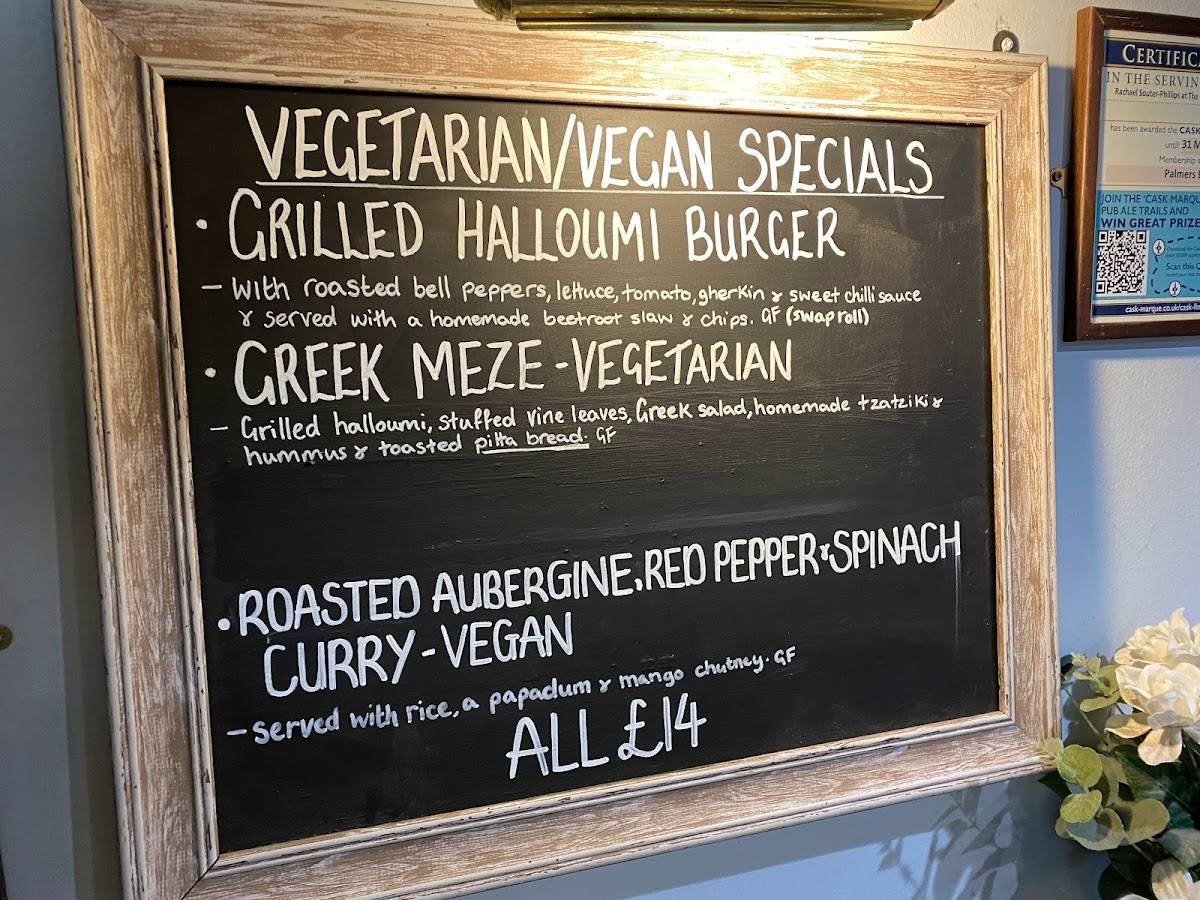 Menu at The Royal Standard pub & bar, Lyme Regis