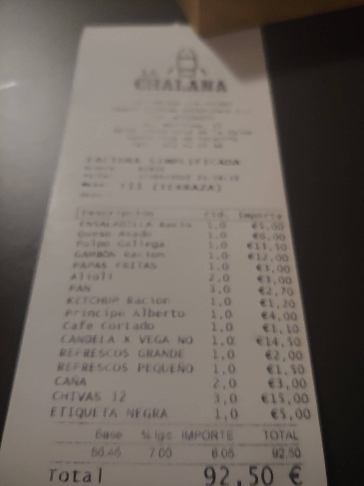 Carta del restaurante Taberna El Sitio Ibérico, Vecindario, C. Domingo ...