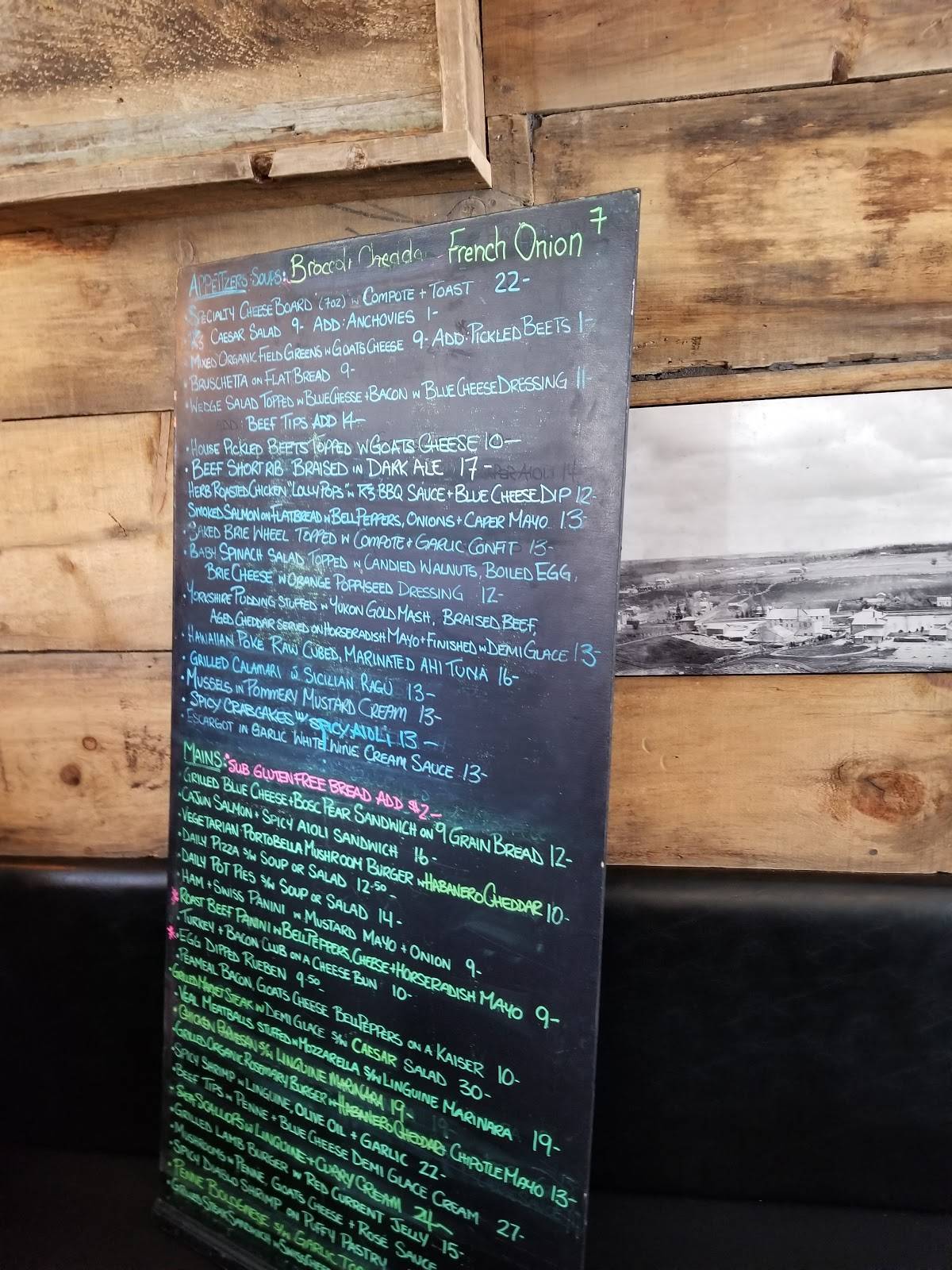 Menu at Ray's 3rd Generation cafe, Caledon, Queen St W