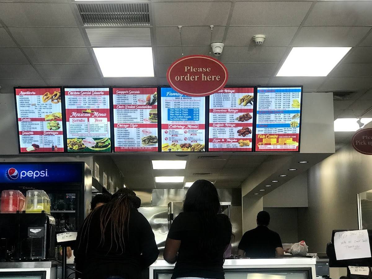 Menu at Red Snapper Matteson fast food, Matteson, 211th St