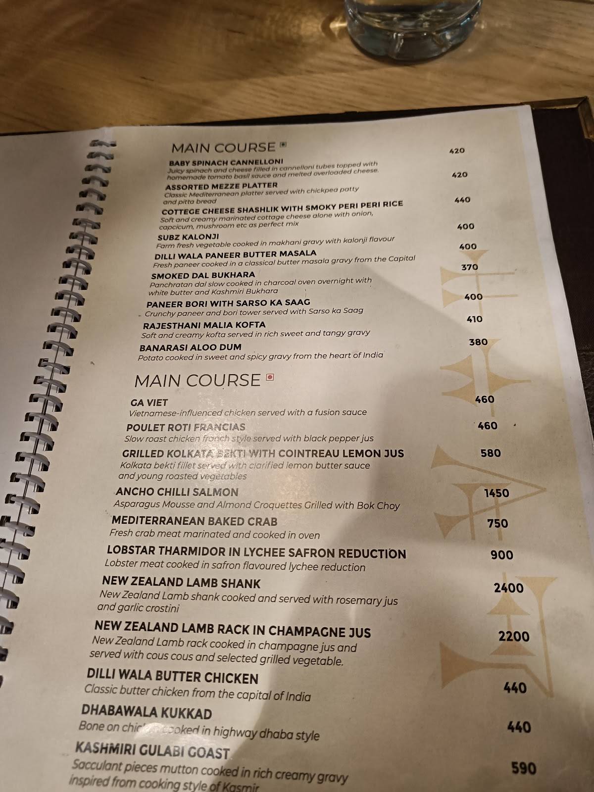 Menu at Babylon Lounge Kolkata, Kolkata