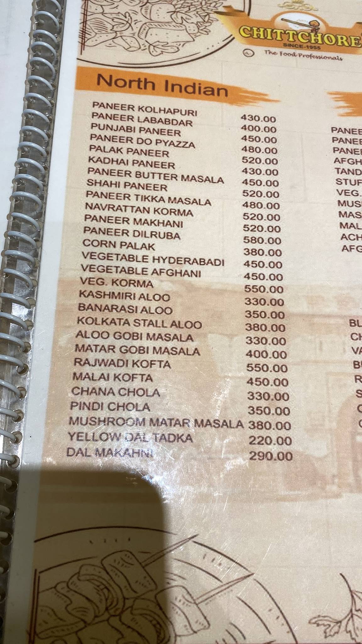 Menu at CHITTCHORE- BIKANER GHARANA- RESTAURANT., Guwahati