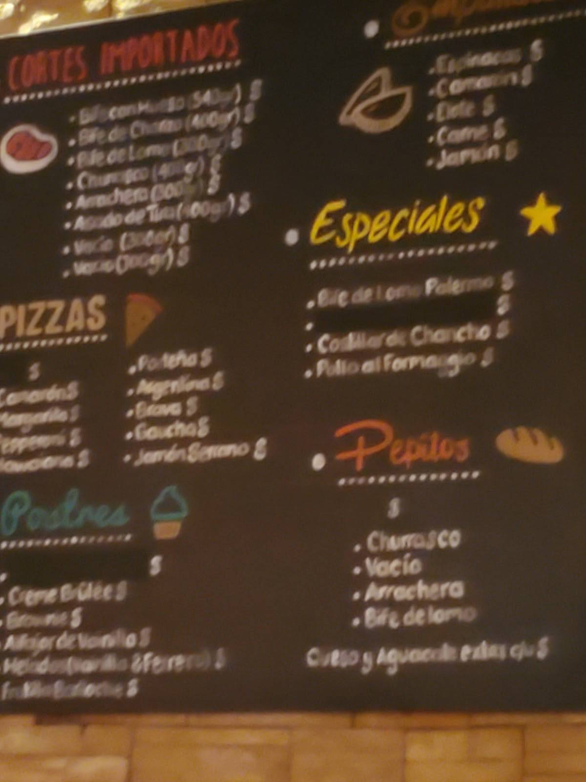 Carta del restaurante Chimi & Churri - Asador Argentino, Zapopan